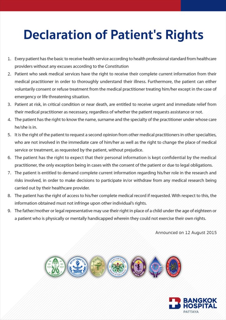 Declaration of Patient's Rights and Patient's Rights and ...